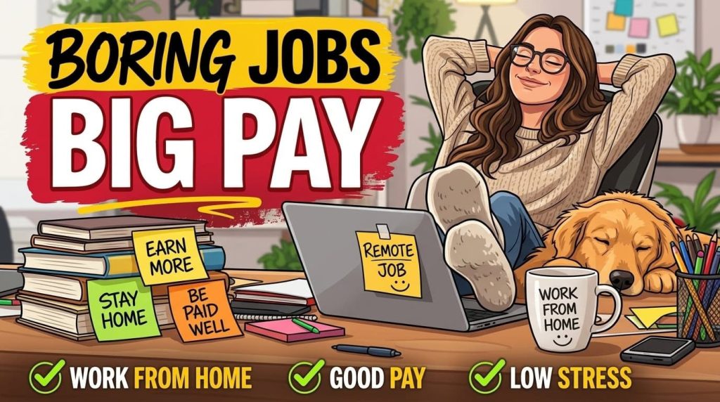 9 Boring Remote Jobs That Actually Pay High